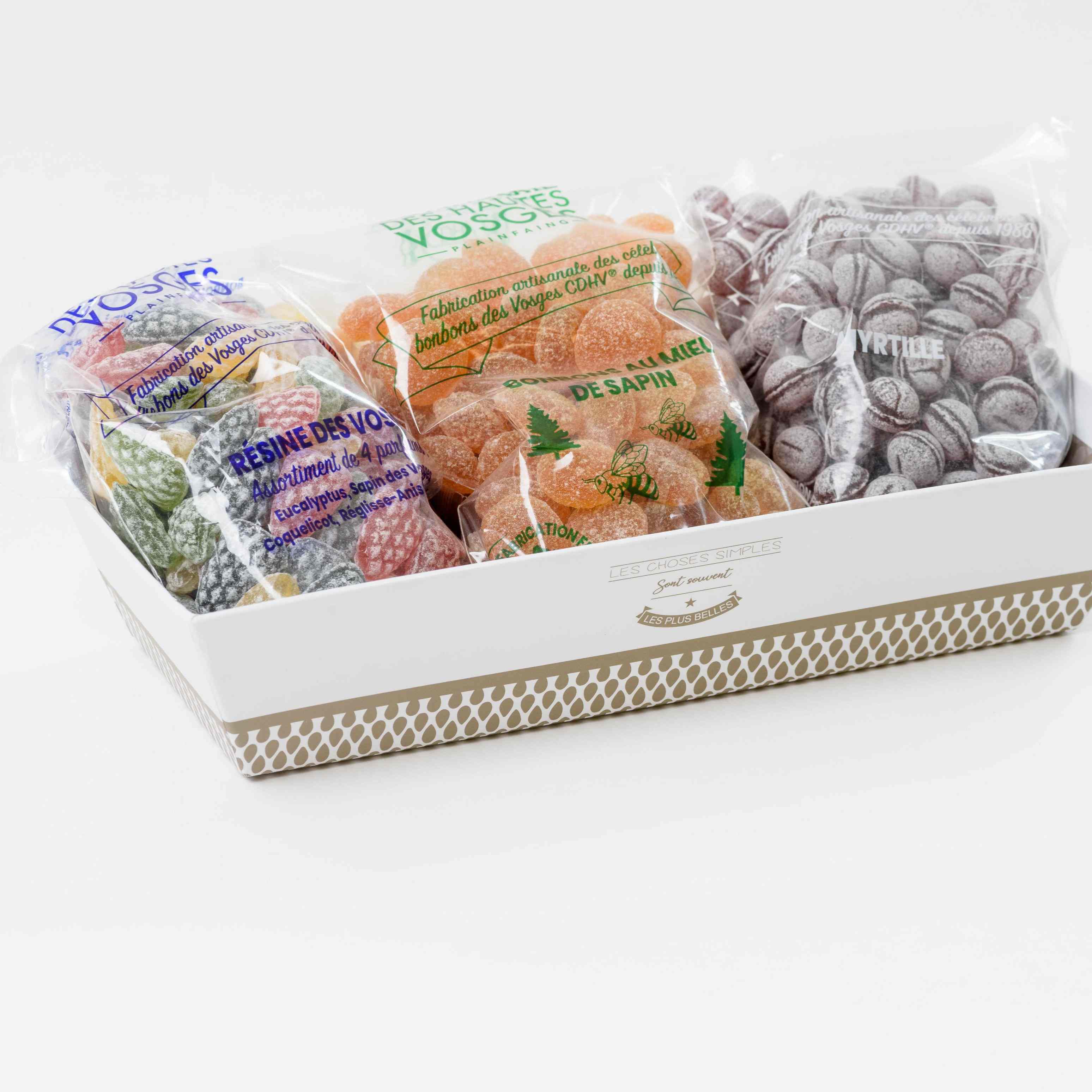 Coffret garni de bonbon des Vosges - Confiserie - CDHV