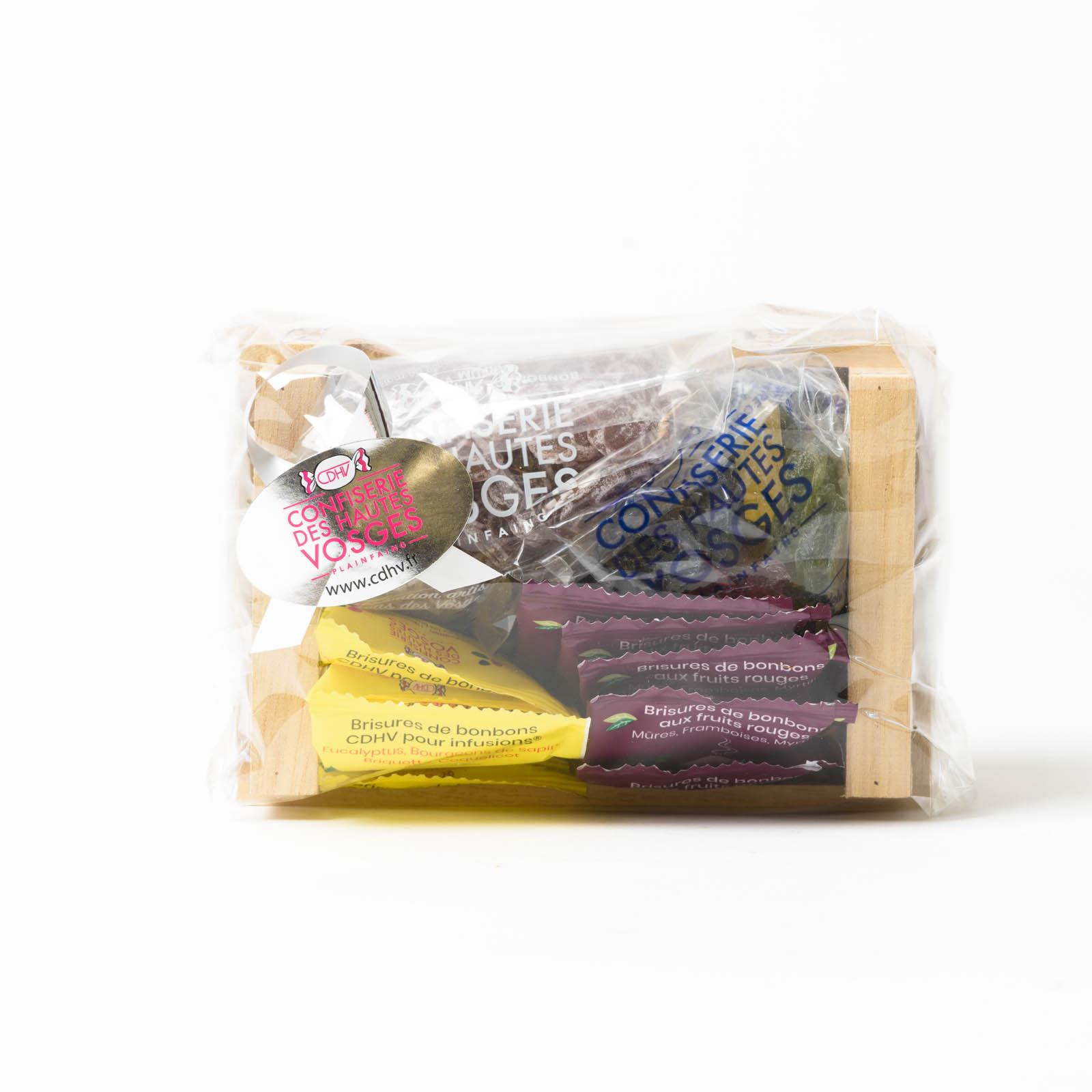 Coffret garni de bonbons des Vosges - Confiserie - CDHV