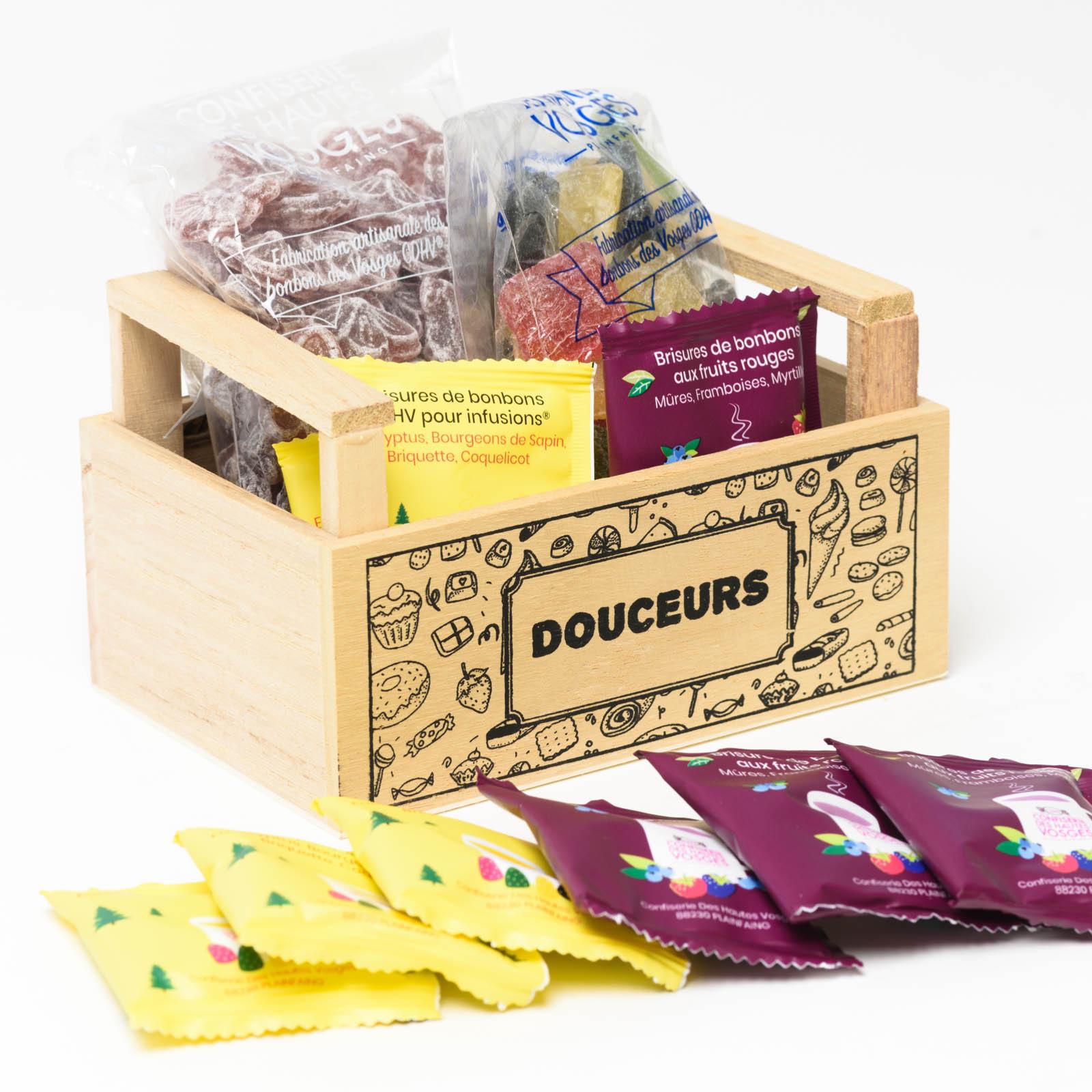 Coffret garni de bonbons des Vosges - Confiserie - CDHV